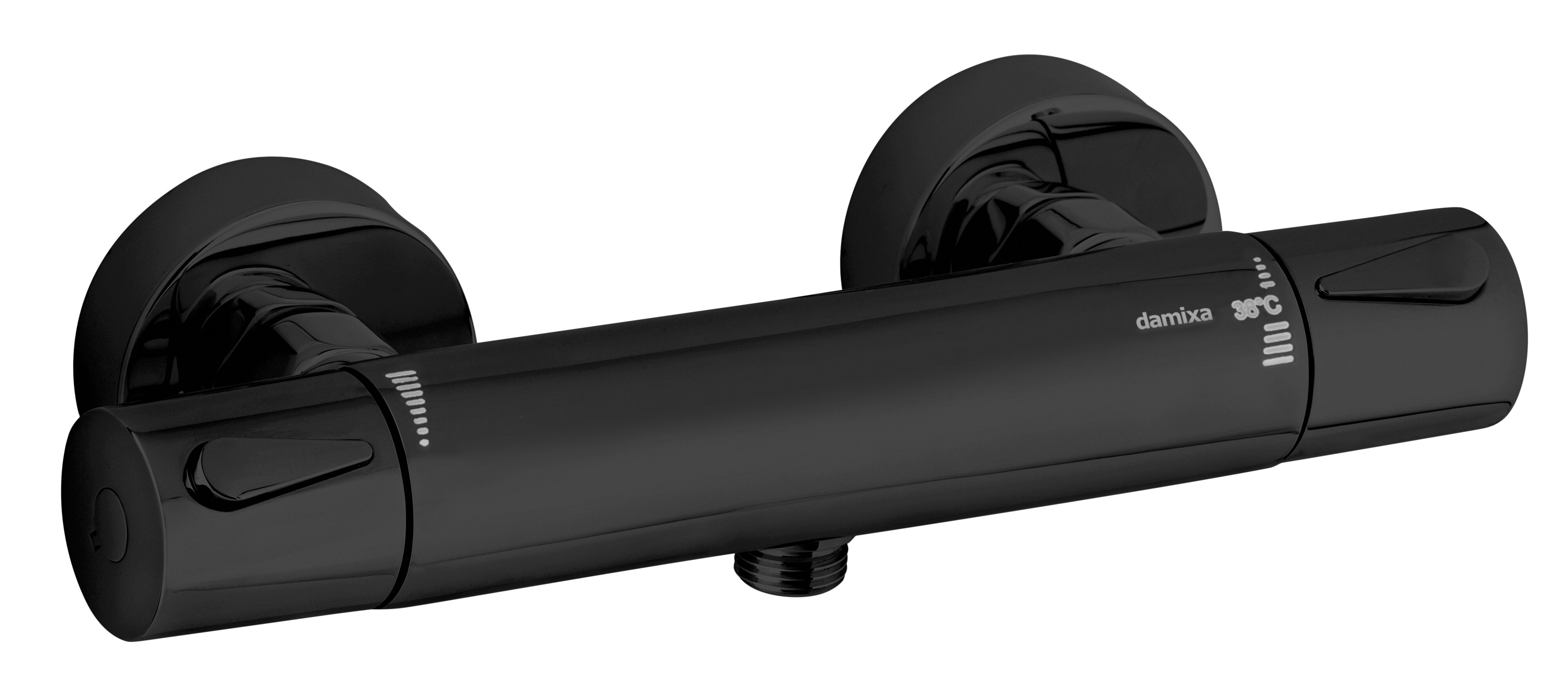 Silhouet Matt black Thermostatic Shower Mixer [https://damixa.com]